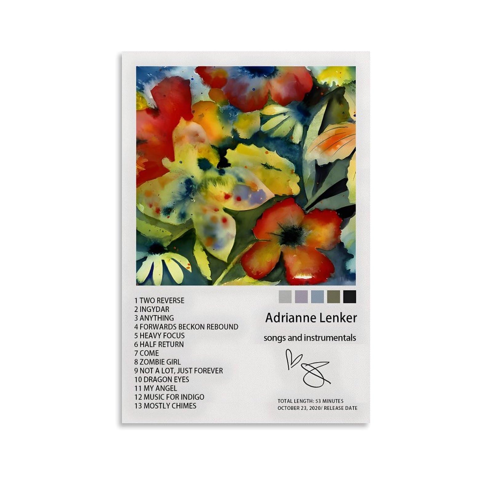 Amazon.com: QianzhiQi Adrianne Lenker Songs And Instrumentals Poster ...