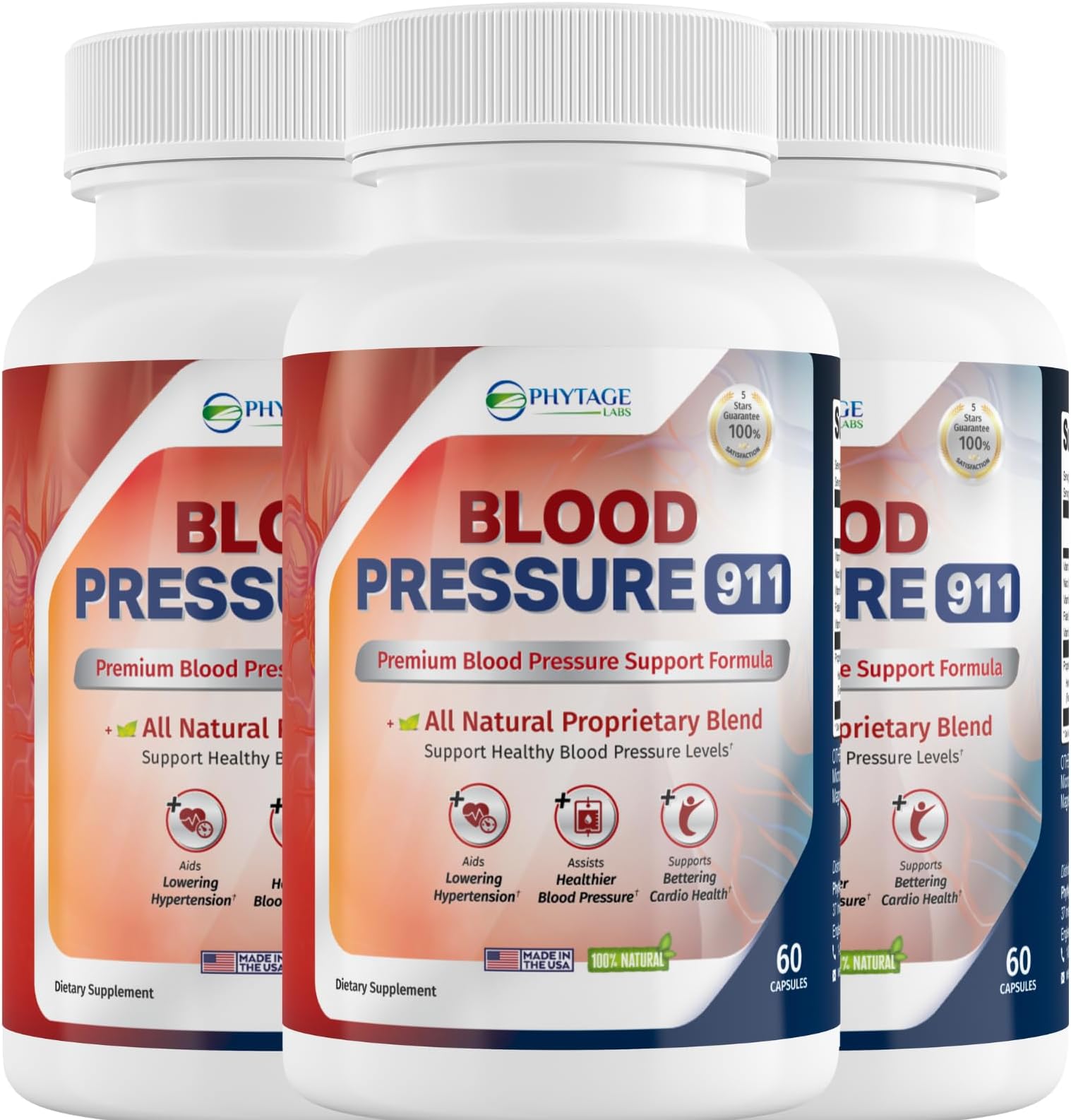 Amazon.com: Phytage Labs Blood Pressure 911 Premium Supplement - BP ...