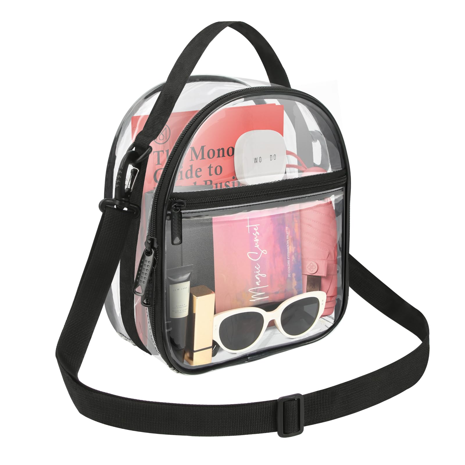 Amazon.com: Joymee Clear Bag for Stadium Events Small Transparent Lunch ...