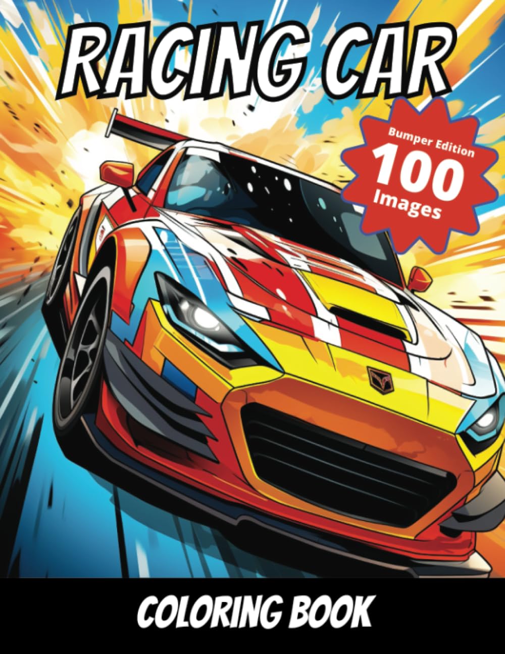 Racing Cars Coloring Book: Rev up your crayons and get coloring. This ...