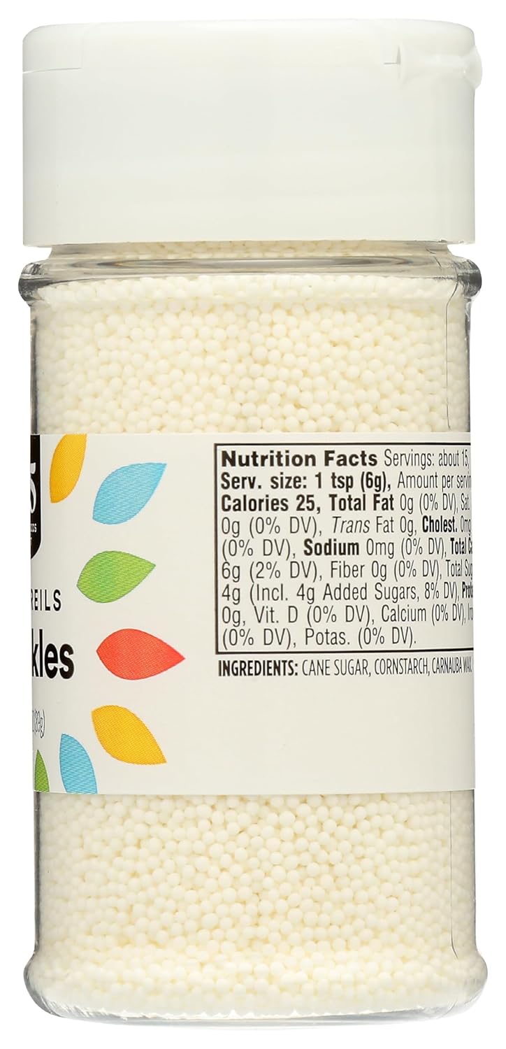 365 por WFM Sprinkles Nonpareils Blanco 315 onzas – Yaxa Colombia