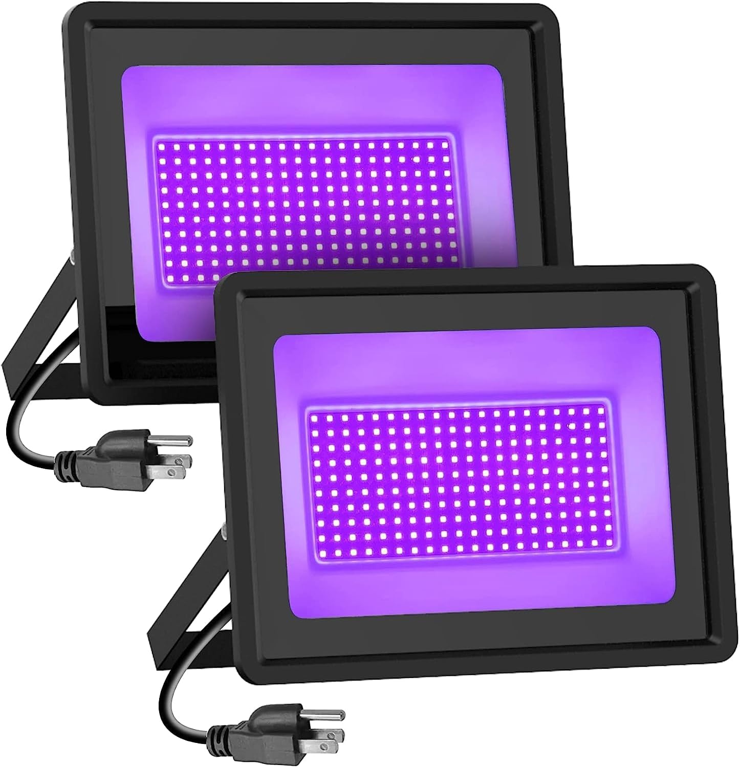 HWaySoul 2 Pack 300W Black Lights, LED Blacklight Flood Light with Plug ...