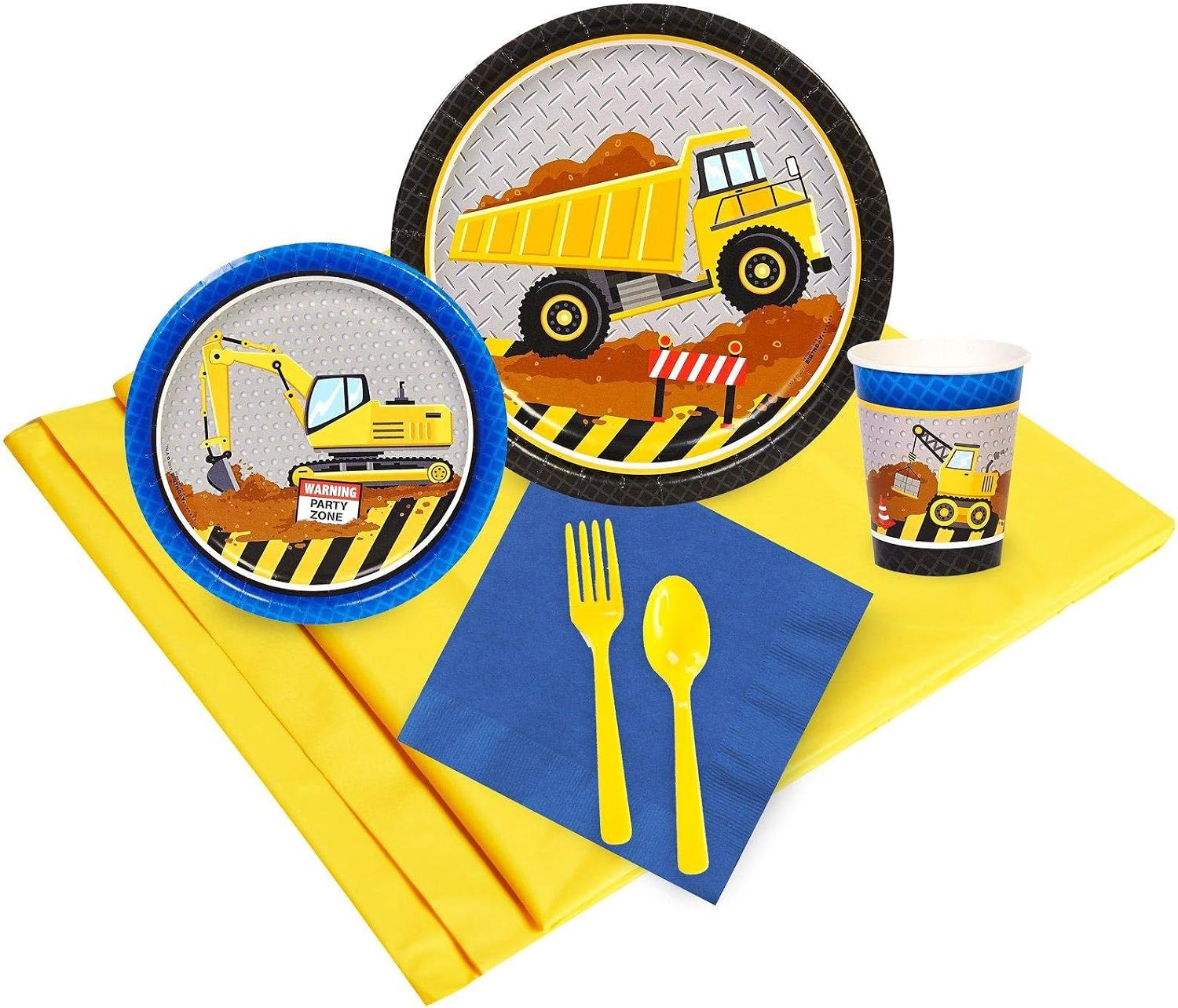 Amazon.com: Construction Party Party Pack (8) : Home & Kitchen