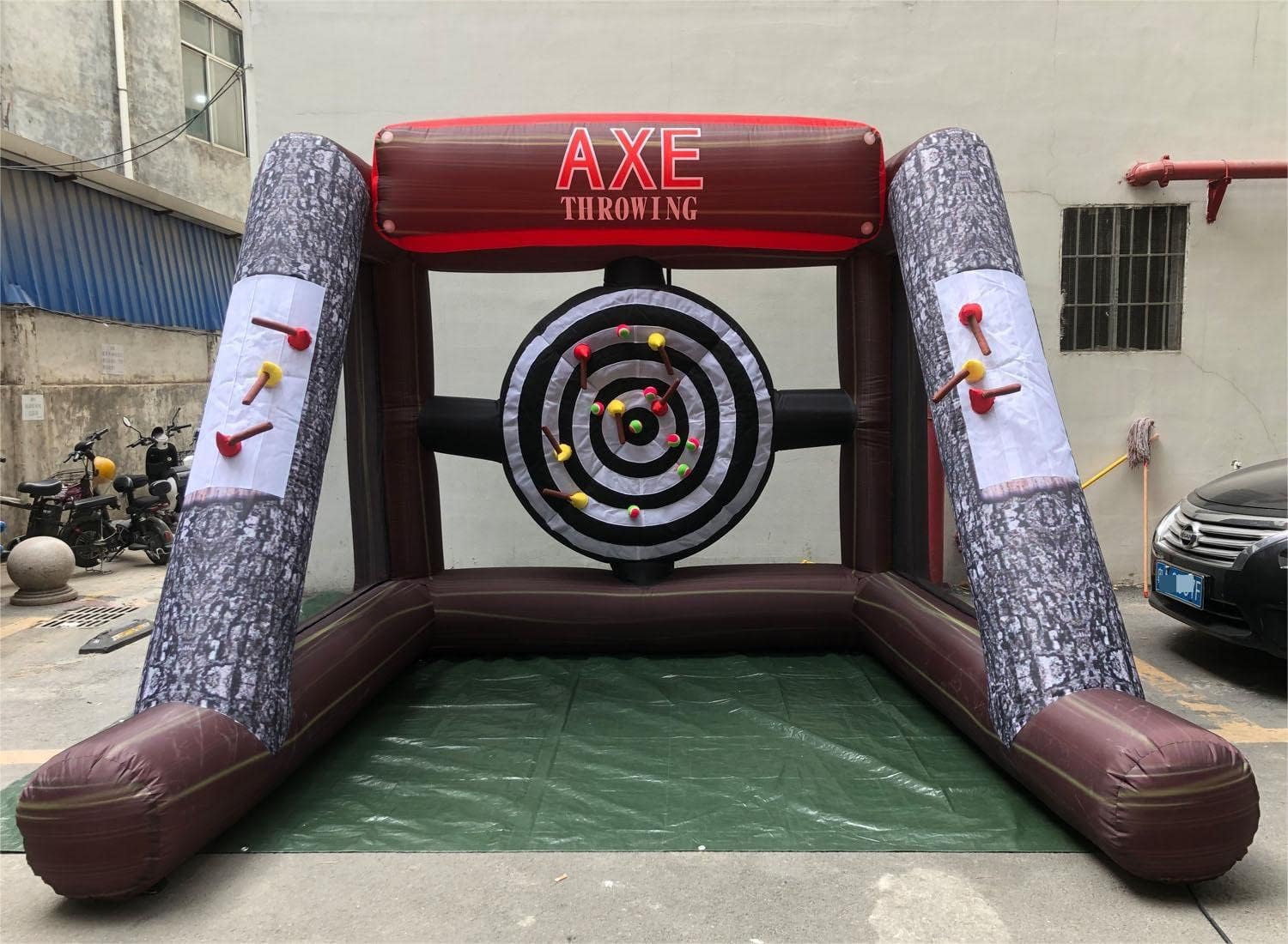 Vinfgoes Inflatable Axe Throwing + Inflatable Ball Toss Target Dart ...