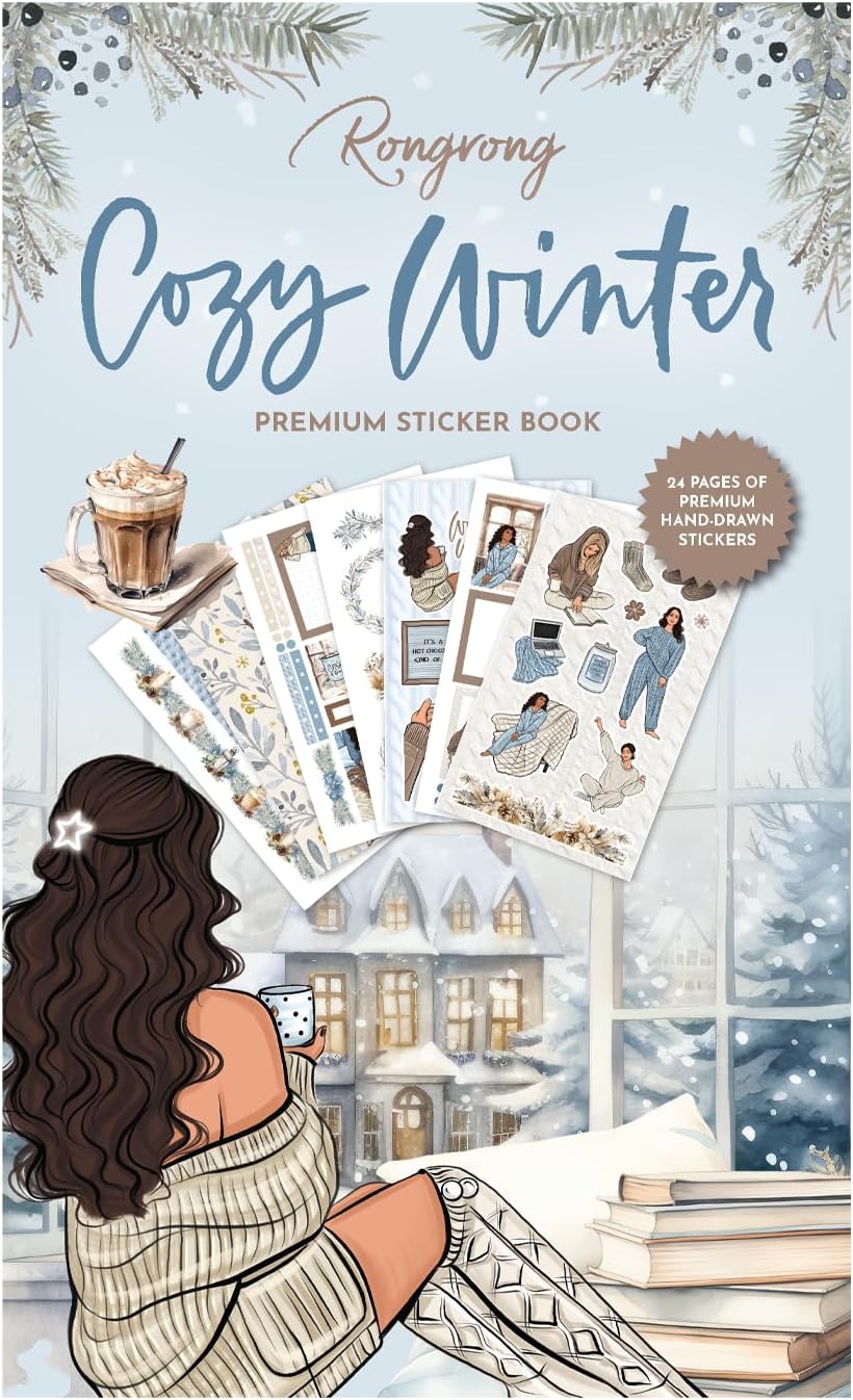 Amazon.com: Rongrong Cozy Winter Seasonal Planner Stickers Book for ...