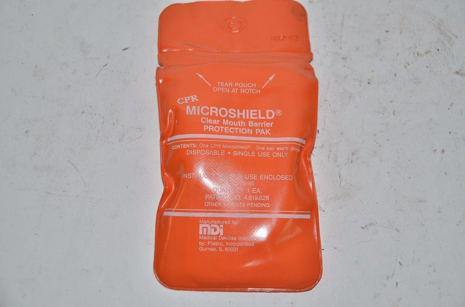 Amazon.com: MDI 70-160 Microshield Water Proof Disposable CPR Rescue ...