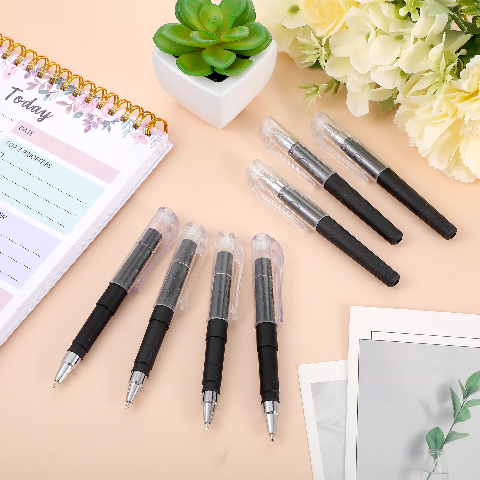 0.5mm Black Ink Pocket Pens Fuguan 5 PCS Quick Dry Ink Pens & 10 Pcs ...