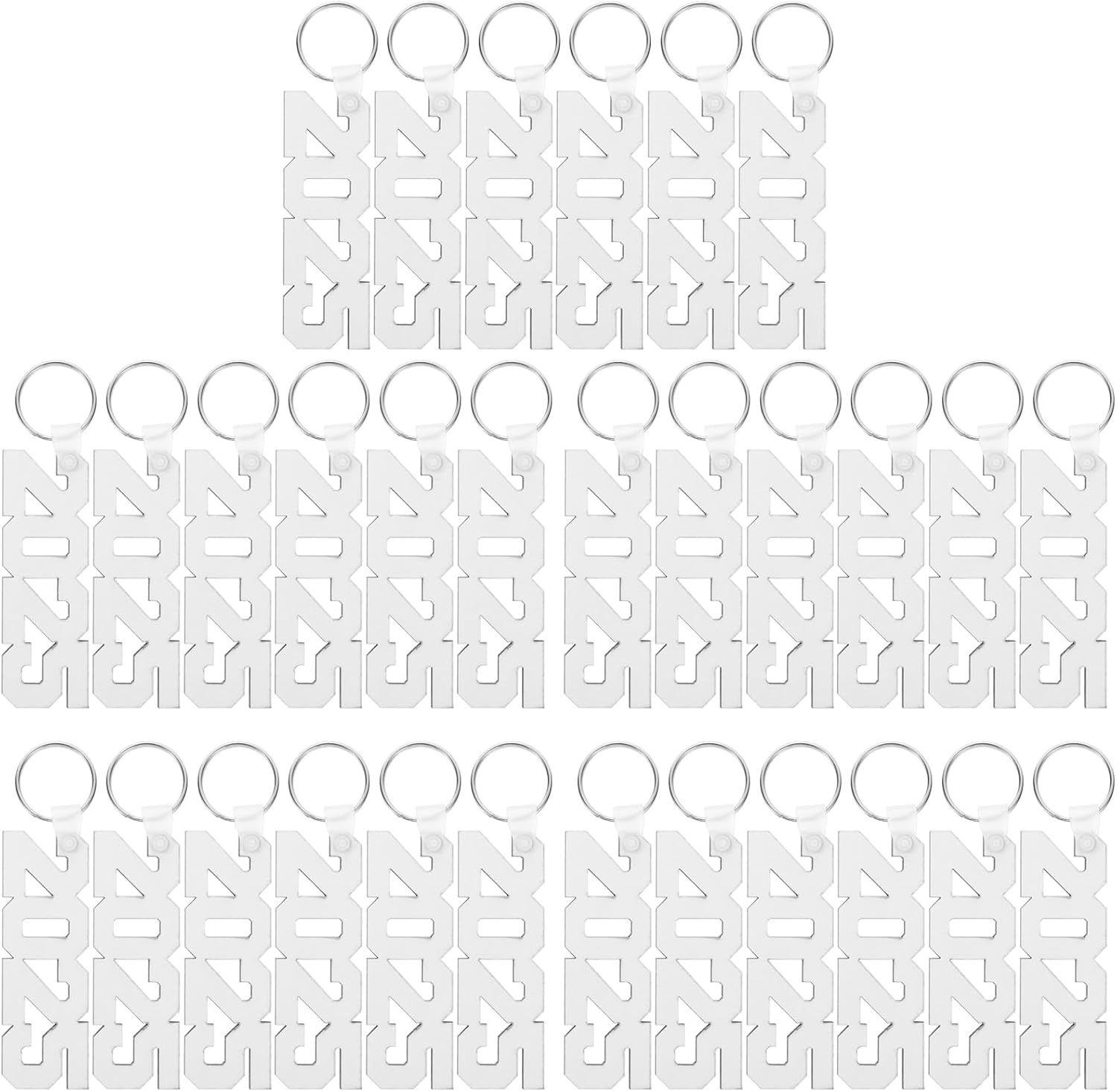 Amazon.com: LUOZZY 30 PCS 2025 Sublimation Keychain Blanks for DIY ...