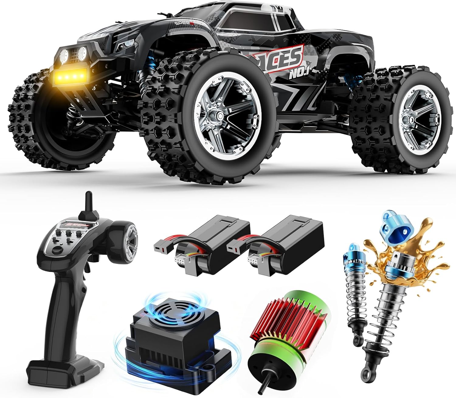 DEERC 1/16 Fast Brushless RC Car Model 8618E Instruction Manual