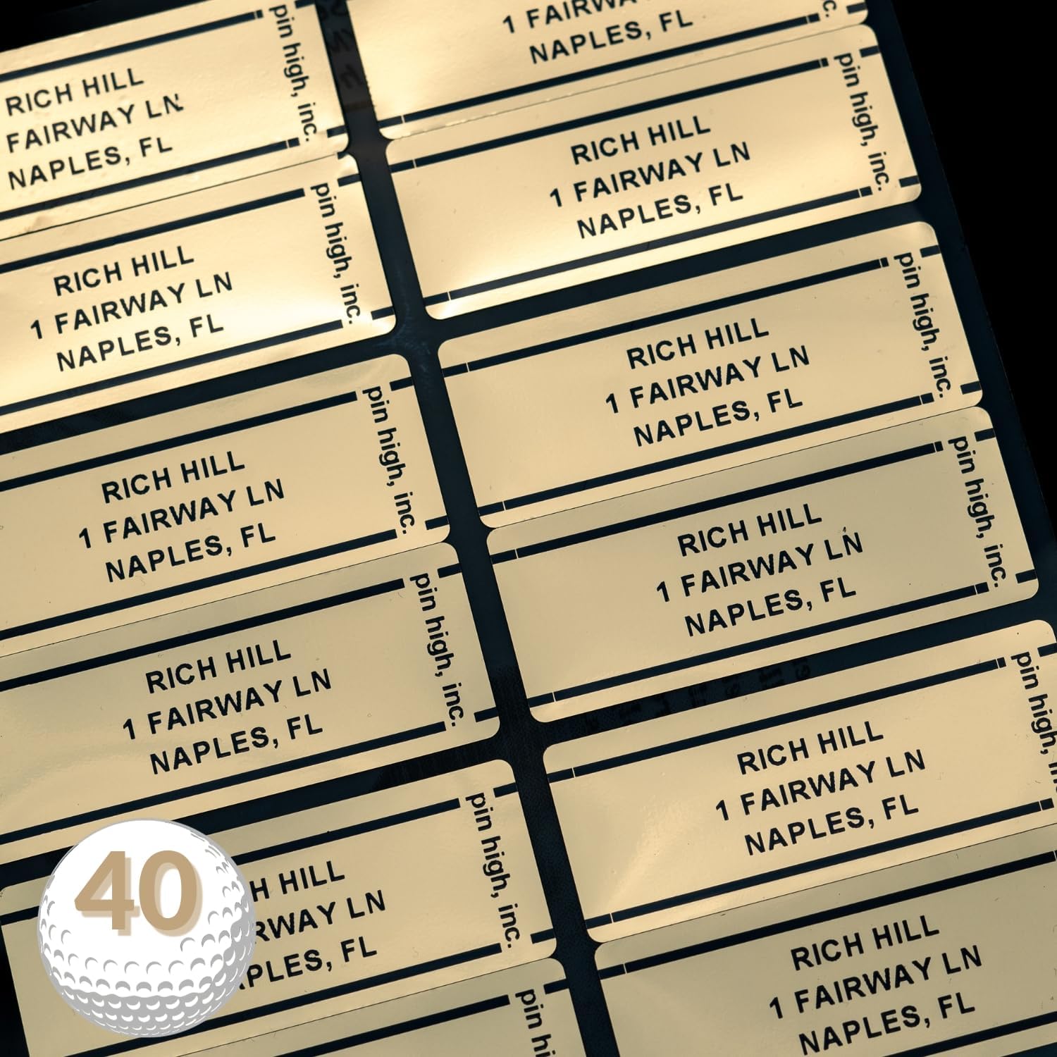 Amazon.com: PIN HIGH Personalized Golf Club ID Labels | Weatherproof ...