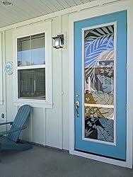 Amazon.com: Wallpaper for Windows Tropical Oasis Etched Glass See-Thru ...