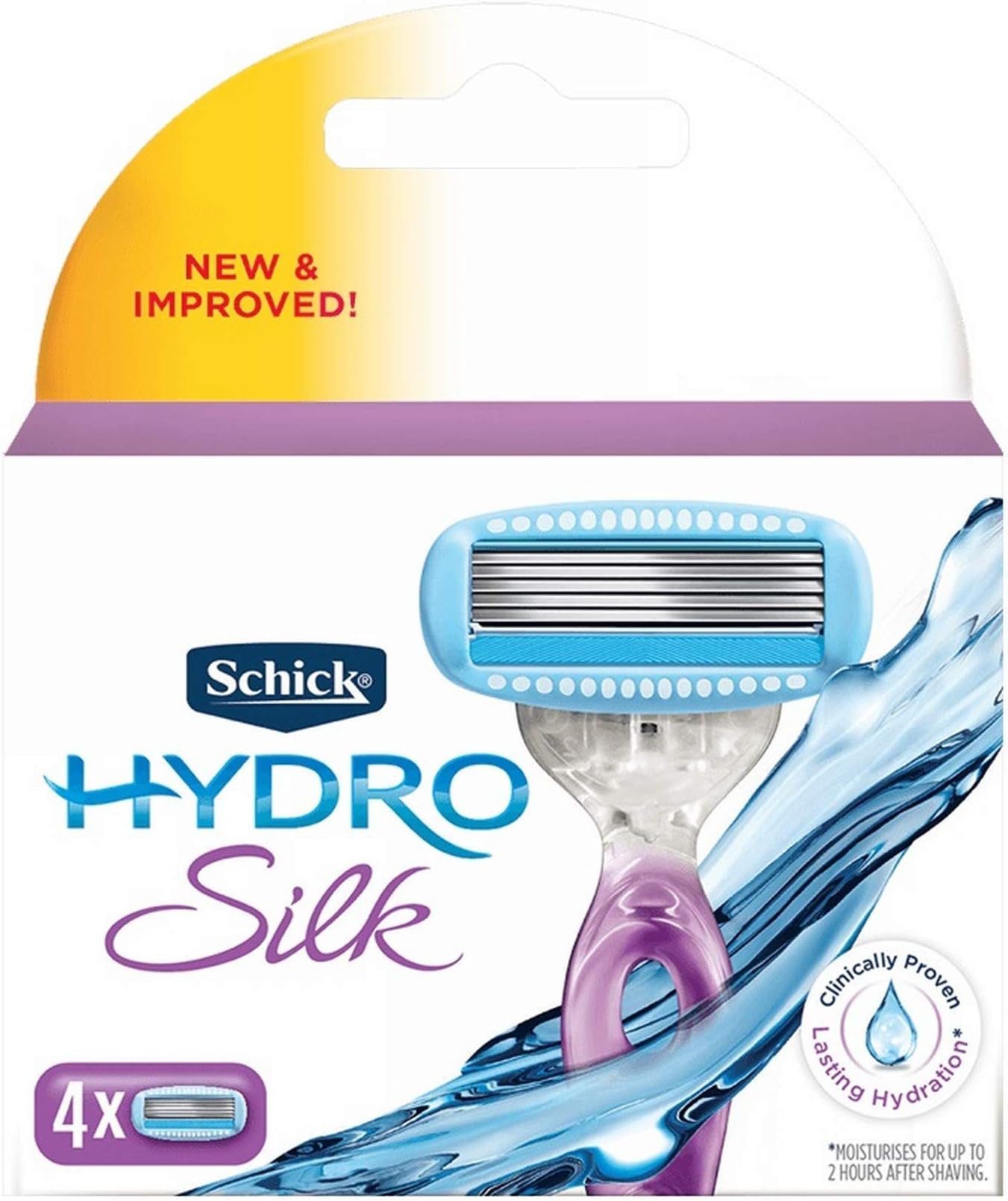 Amazon.com: Schick Hydro Silk Cartridges 4 ea : Beauty & Personal Care