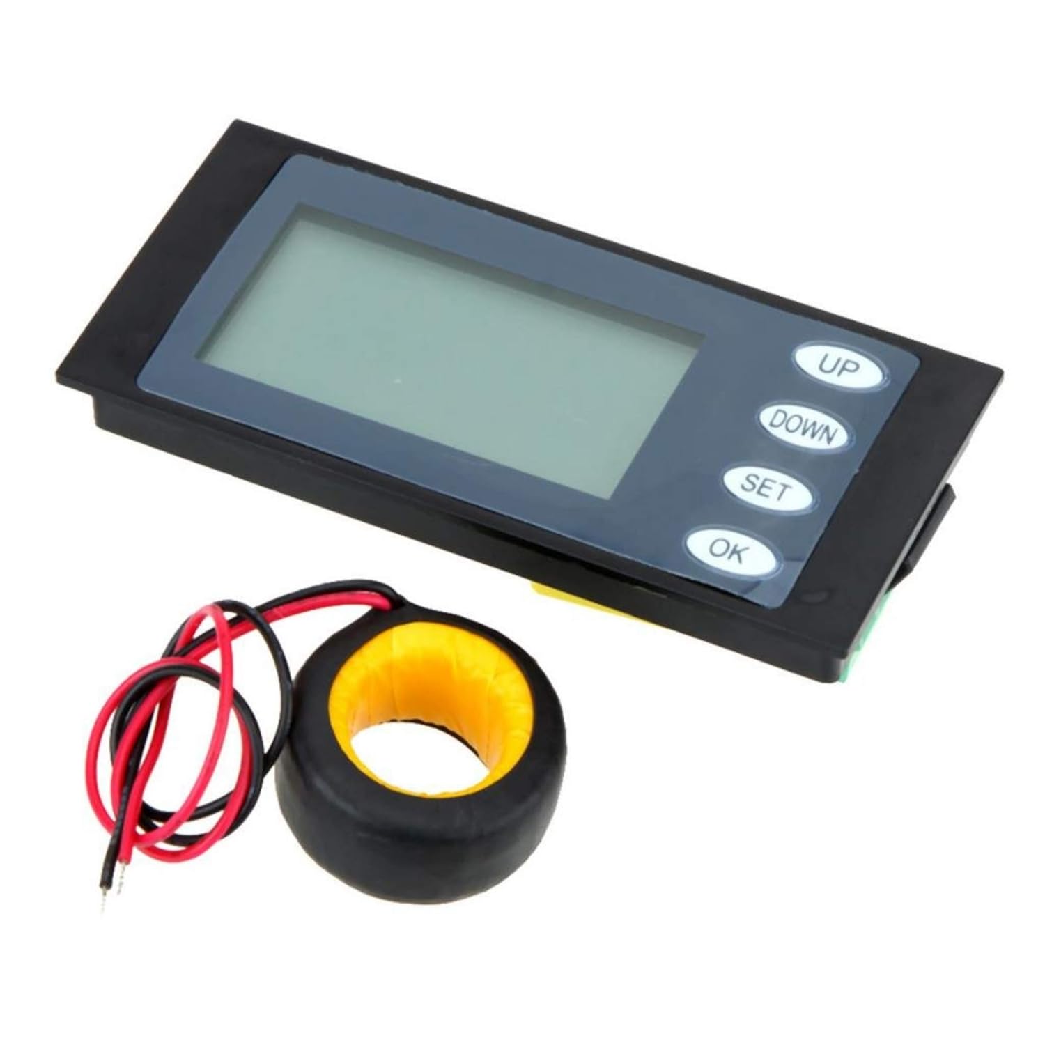 AC 100A LCD Digital Power Meter Kwh Time Watt Voltmeter A mmeter with ...
