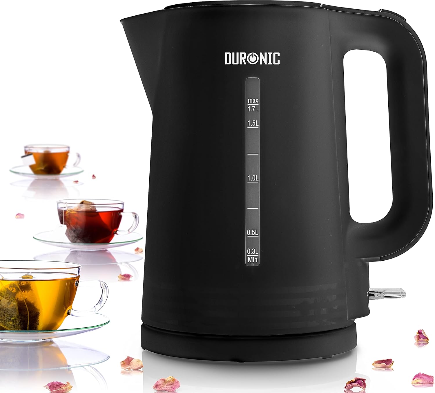 Duronic Electric Kettle EK17 Cordless Kettles Hot Water Boiler ...