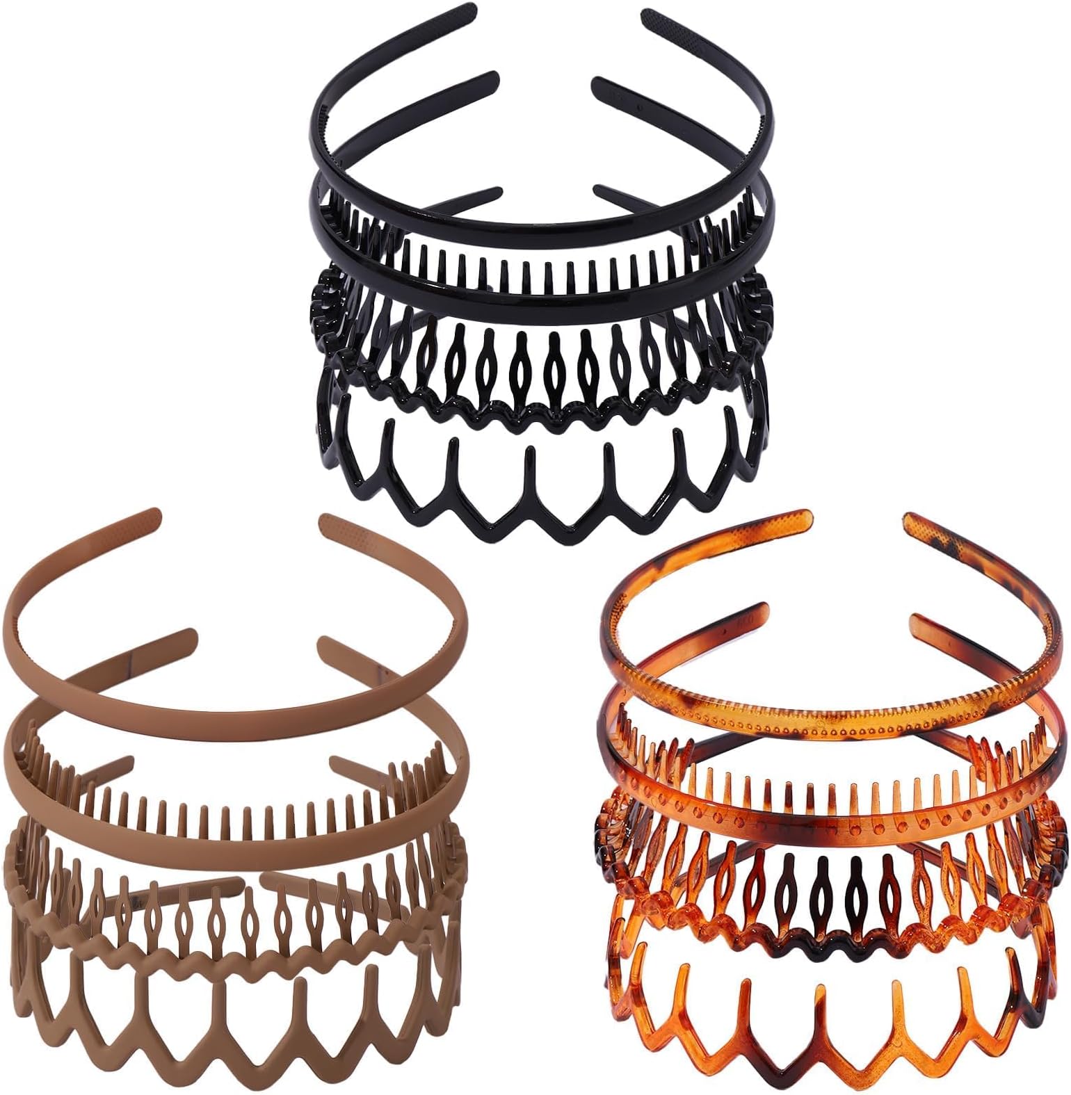 Amazon.com : Yeshan Teeth Comb Headbands for Women and Girls Zig Zag ...