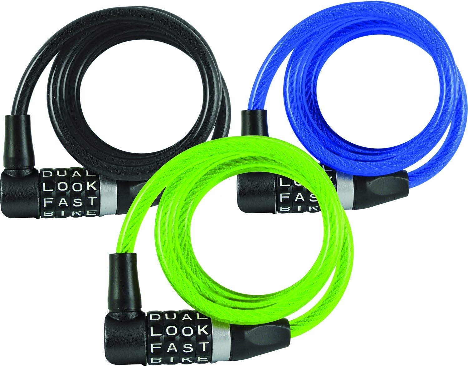Amazon.com : Wordlock 4-Dial L-Head Cable Lock, 8mm/4' : Sports & Outdoors