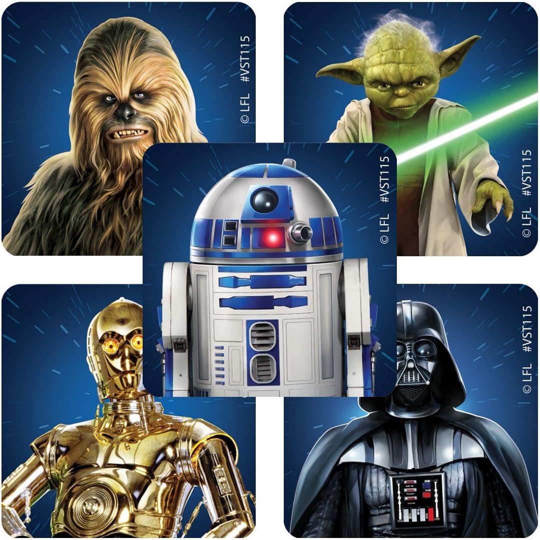 Amazon.com: Multicolor Star Wars Classic Sticker Sheets (4 Count ...