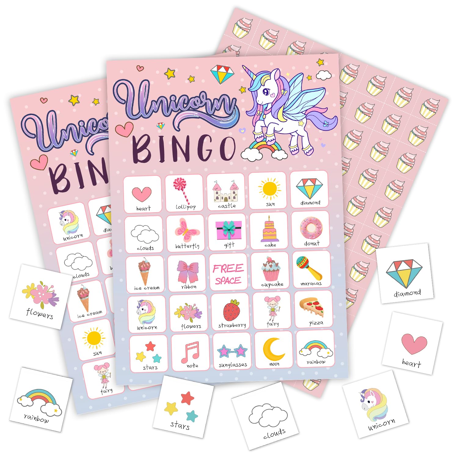 Unicorn Bingo Cards Printable