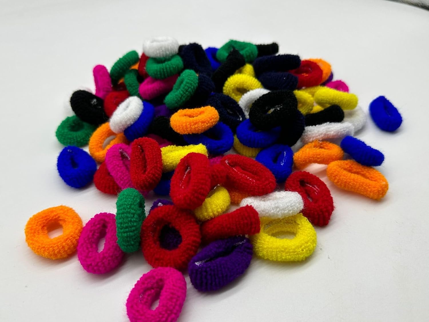 Amazon.com : 100pcs Soft Hair Elastics, Small Ponytail Holders & Hair ...