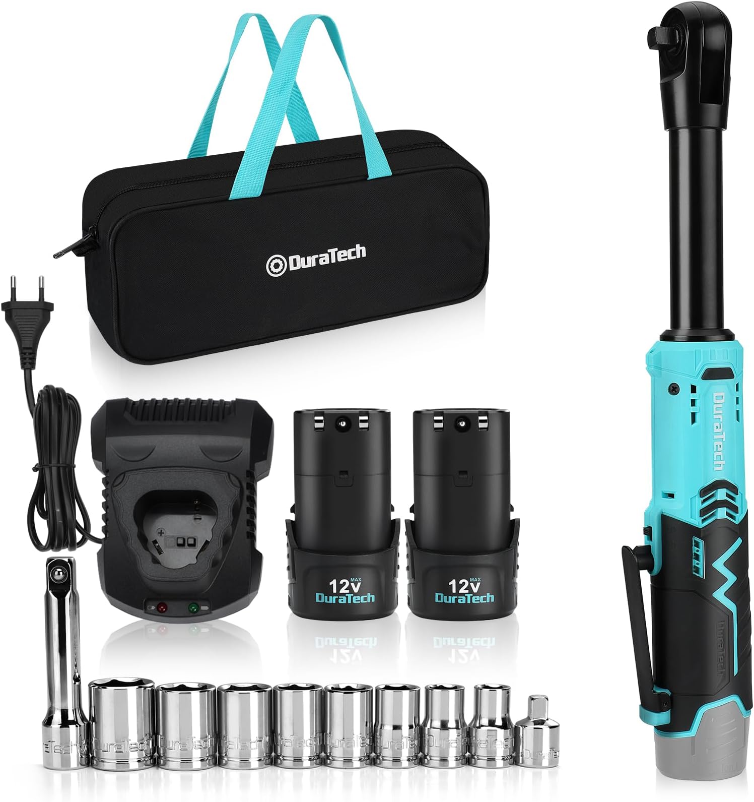 WORKPRO Akku Ratschenschlüssel 55 Nm Elektrische Ratschenschlüssel Set ...