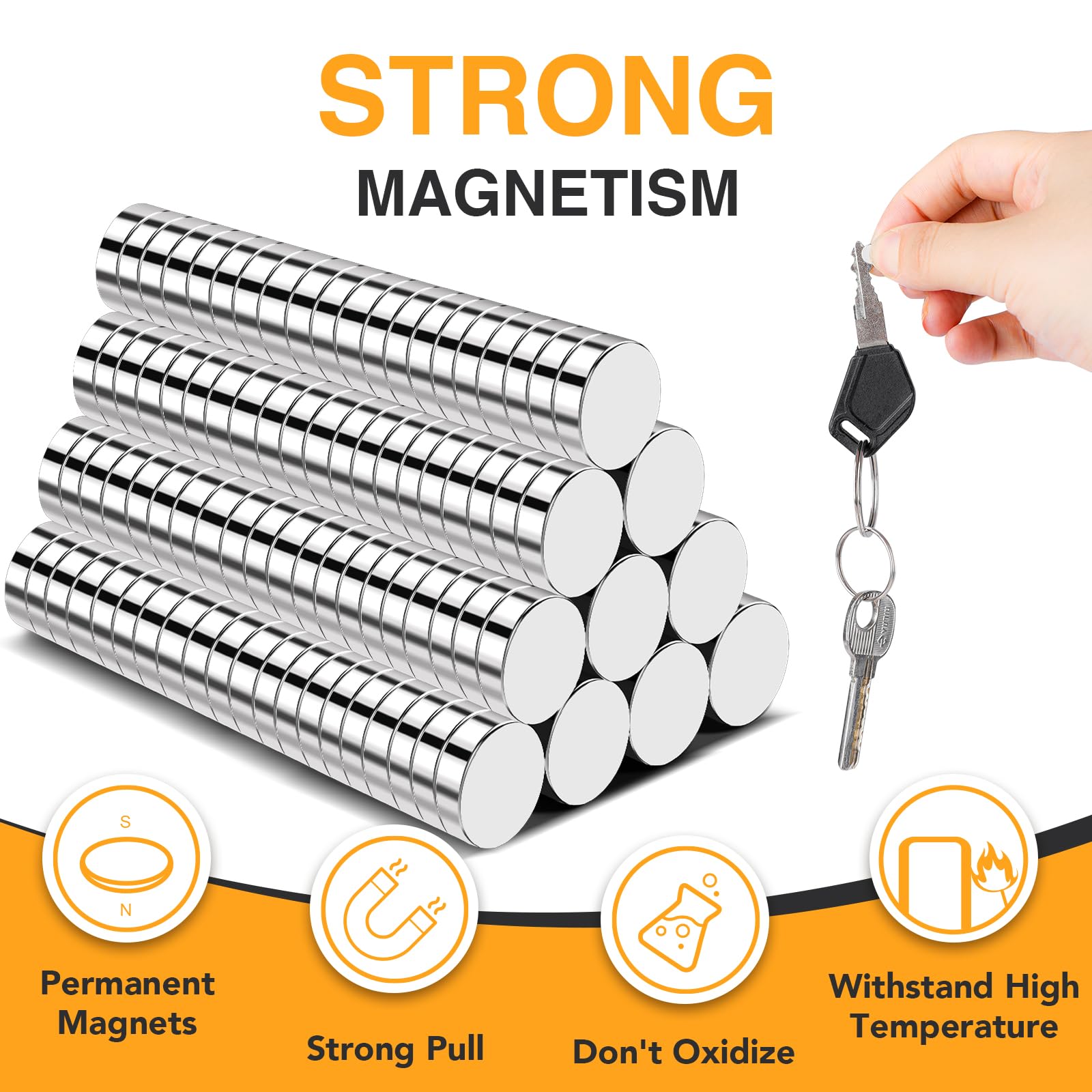 Snapklik.com : 200Pcs Small 6x2mm Neodymium Magnets, Rare Earth Magnets ...