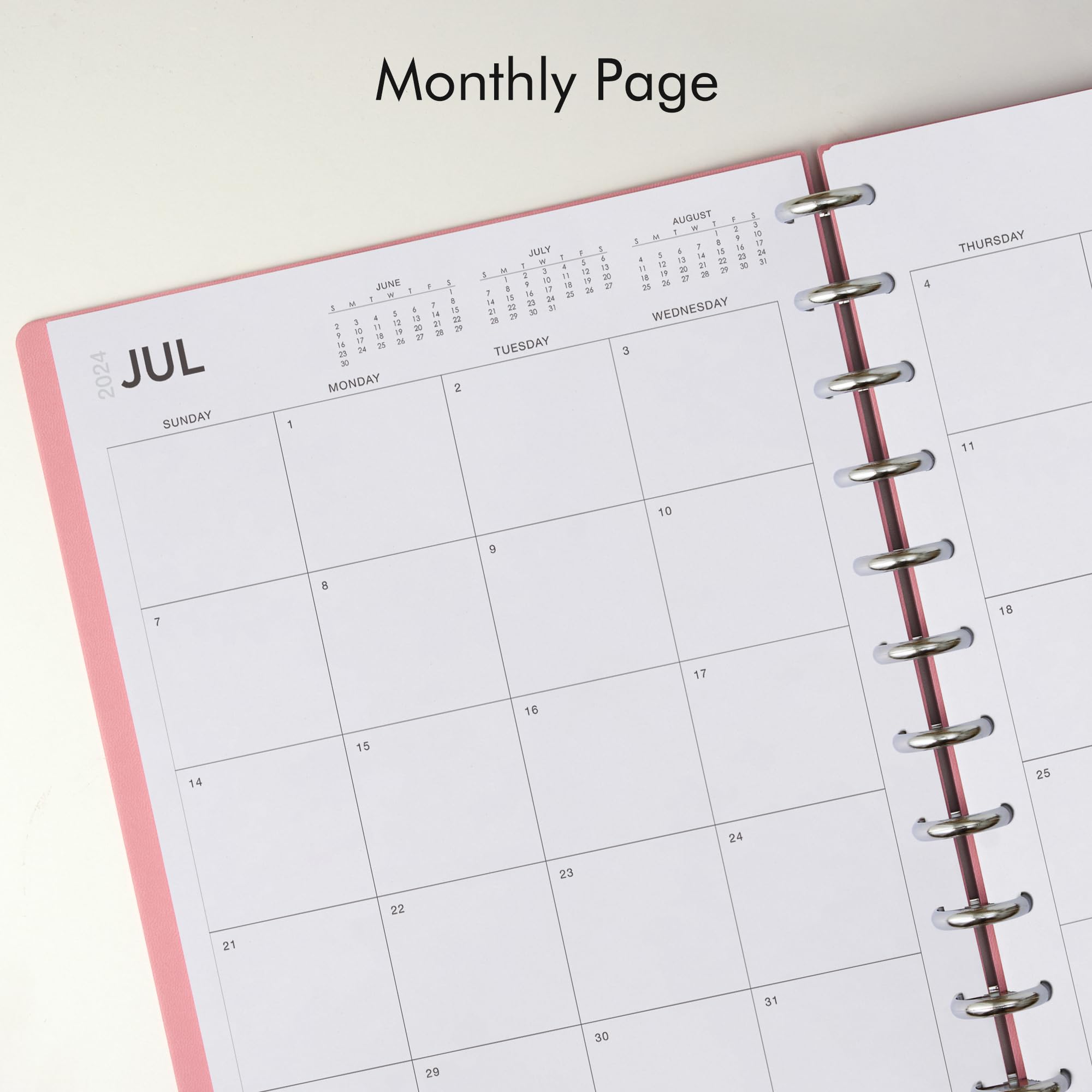 Snapklik.com : Nekmit Disc-Bound Planner 2025, Weekly Monthly And Daily ...