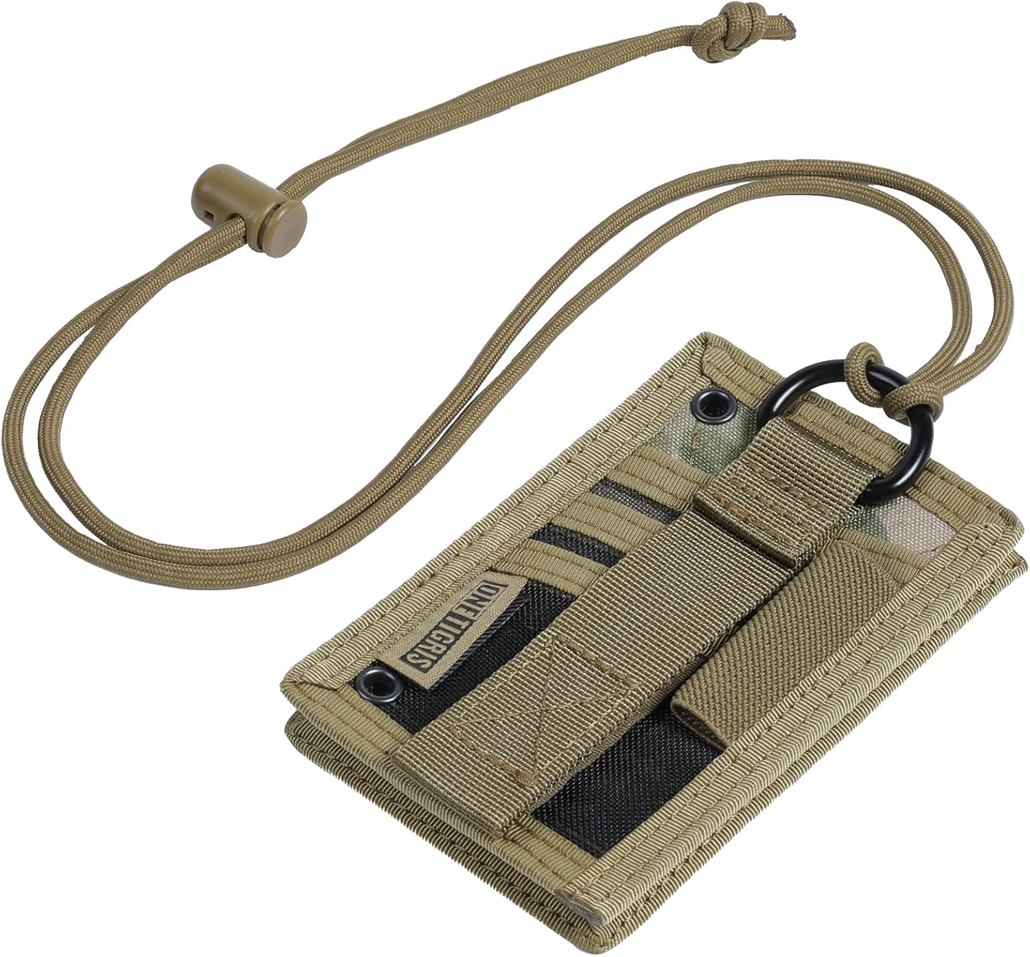OneTigris Tactical ID Card Holder Velcro Patch Badge Holder Neck ...