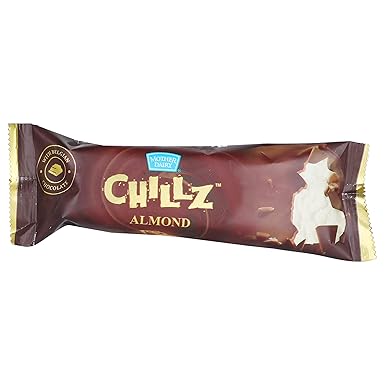 Mother Dairy Chillz Ice Cream Bar - Chocolate & Almond, 75ml : Amazon ...