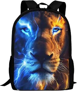 Amazon.com: QSMX 17 Inch Backpack for Teens Girls Boys, Lions Backpack ...