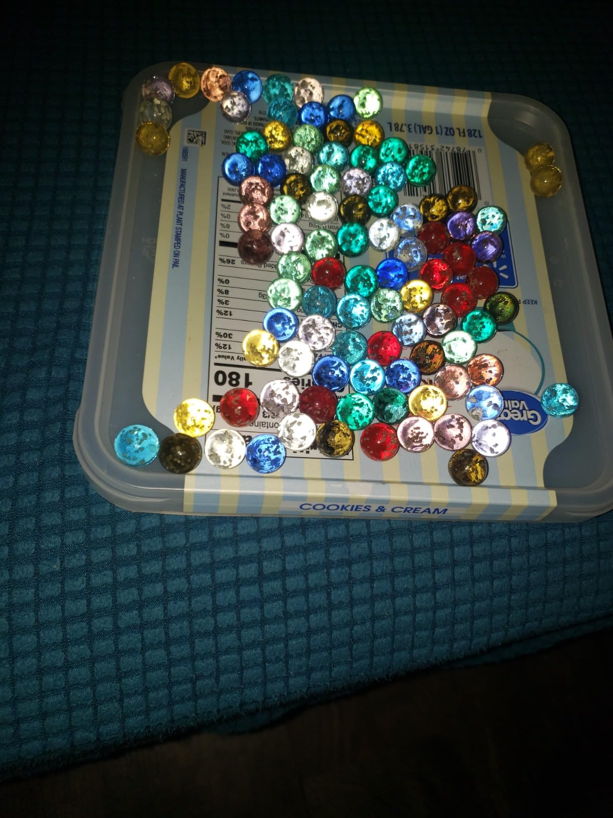 Amazon.com: 100 Pieces Colorful Glass Marbles Glow in The Dark Marbles ...