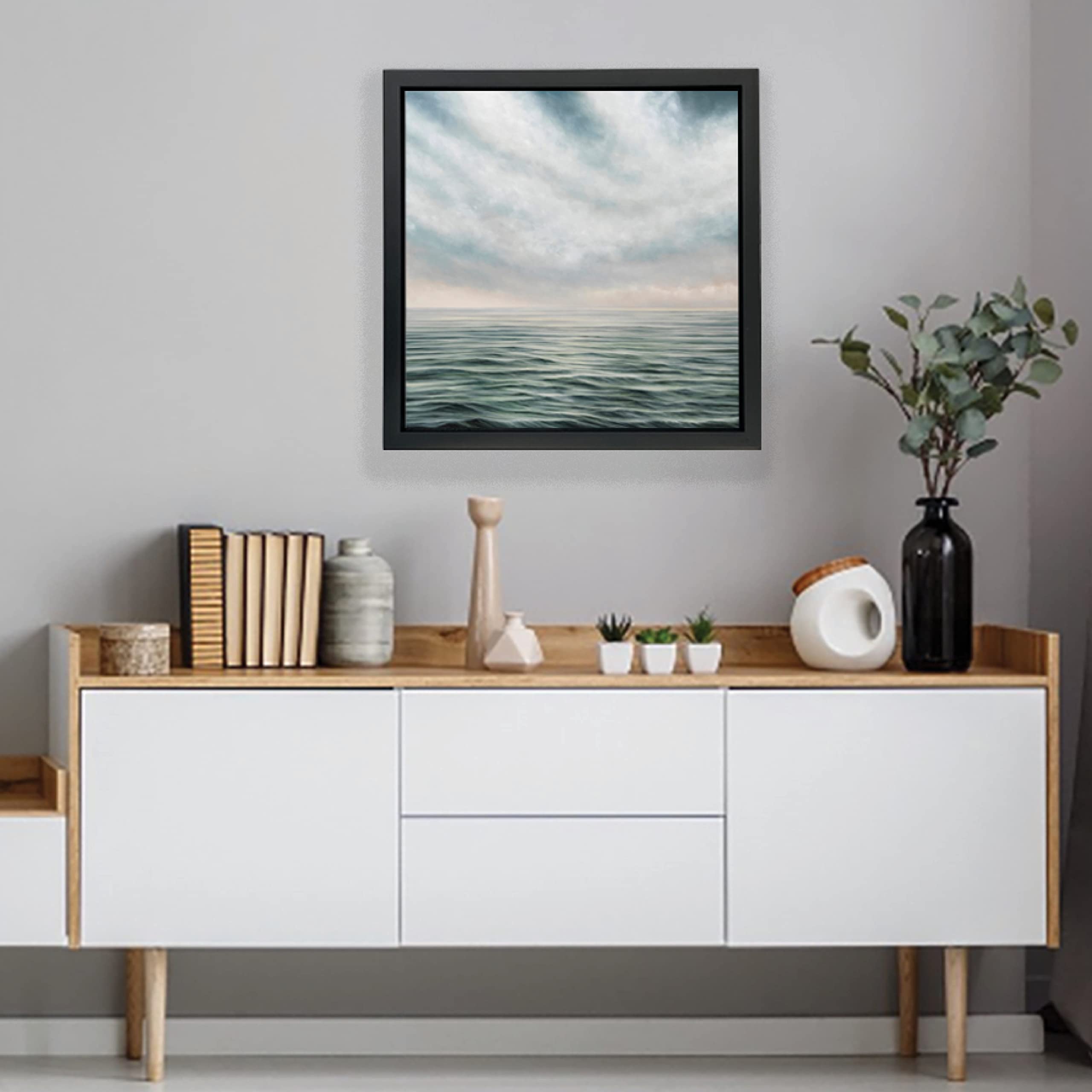 Snapklik.com : Ampersand Art Supply Floaterframe Readymade Frame For Flat And 7/8" Deep Wood ...