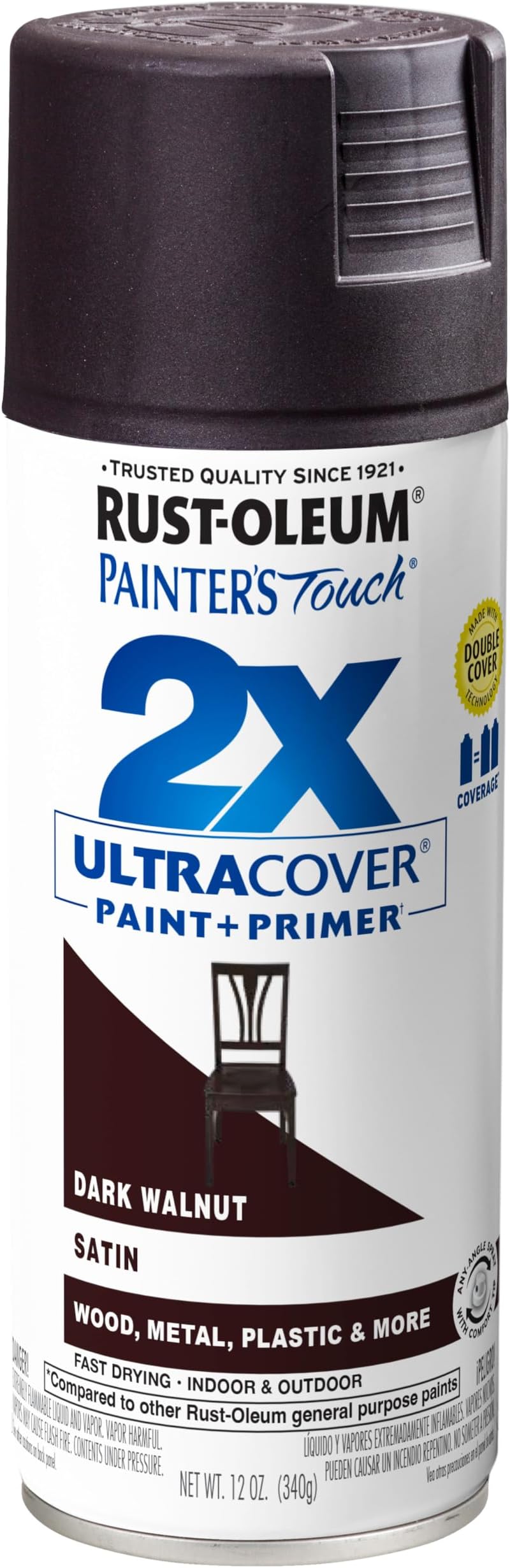 Rust-Oleum 257462 Painter's Touch 2X Ultra Cover Spray Paint, 12 oz ...