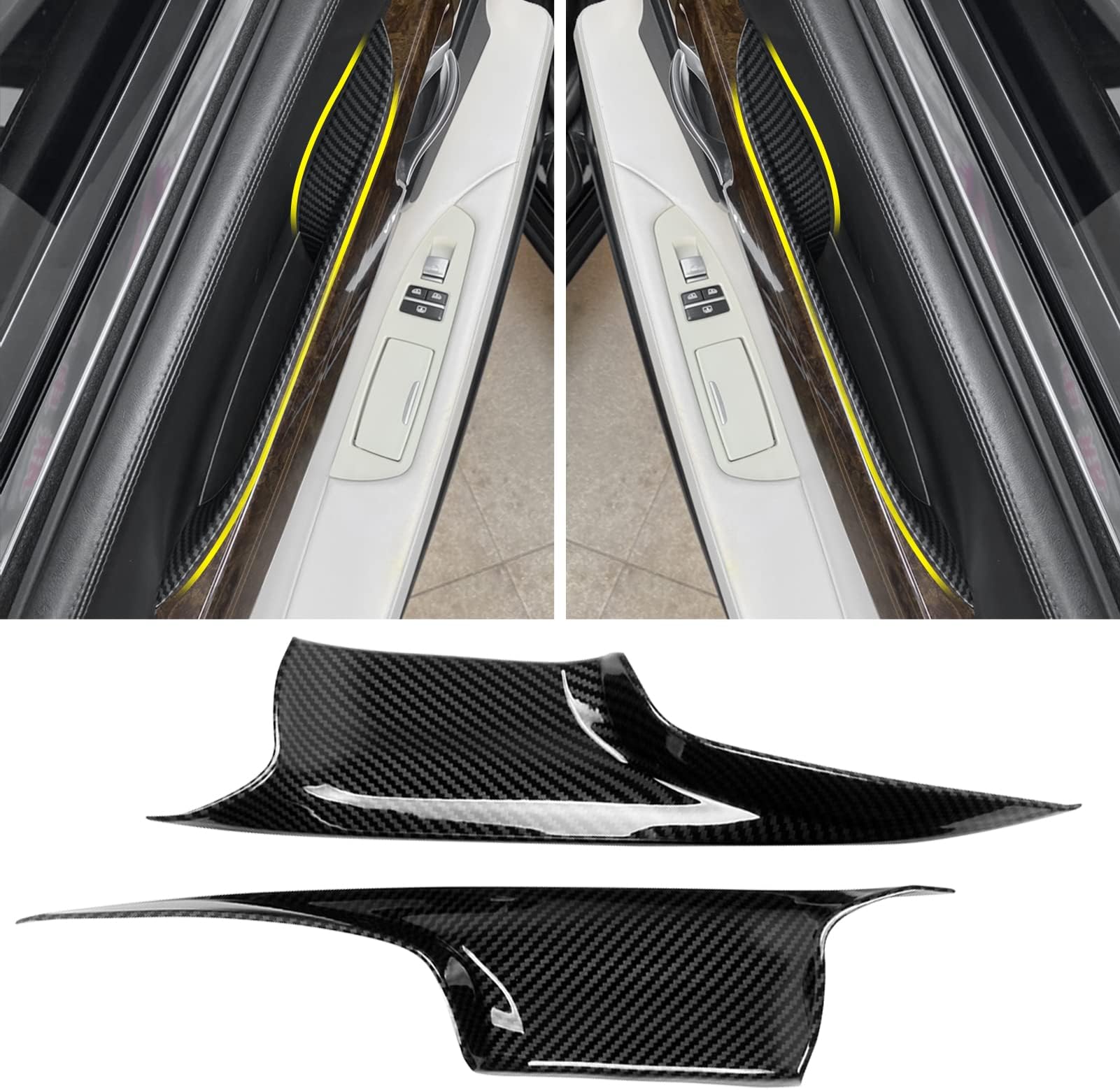 Amazon.com: FEXON Door Pull Handle Cover Replacement for BMW 7 Series ...