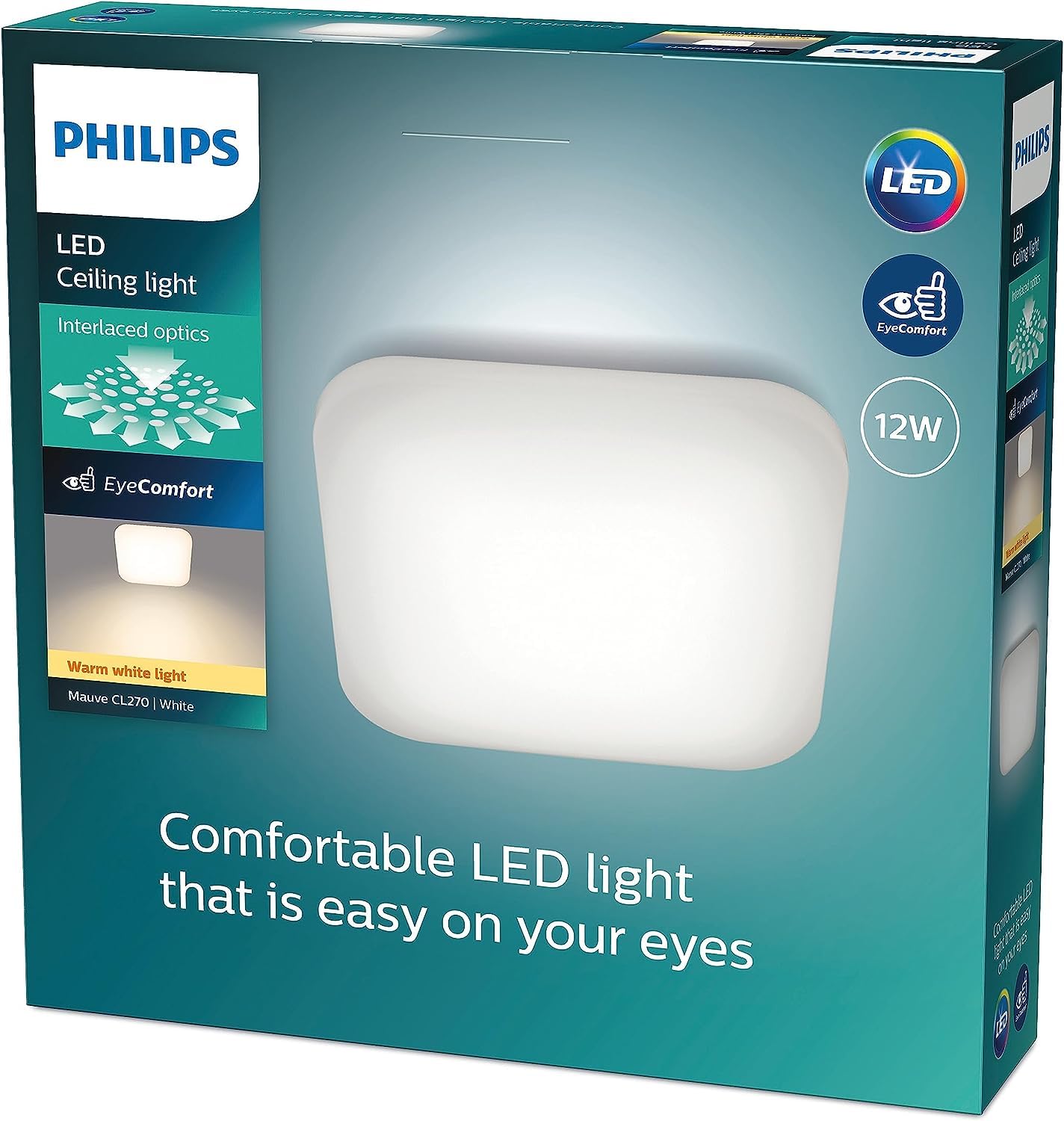 PHILIPS LED Mauve CL270 12W led Ceiling Light Fixture Warm White 2700k ...