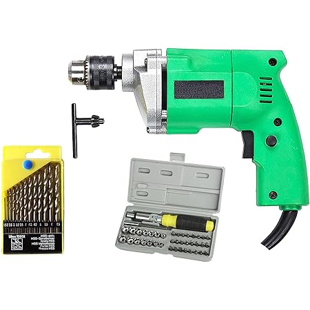 Shopper 52.com 10mm Powerful Electric Drill Machine with 13Pcs Drill ...