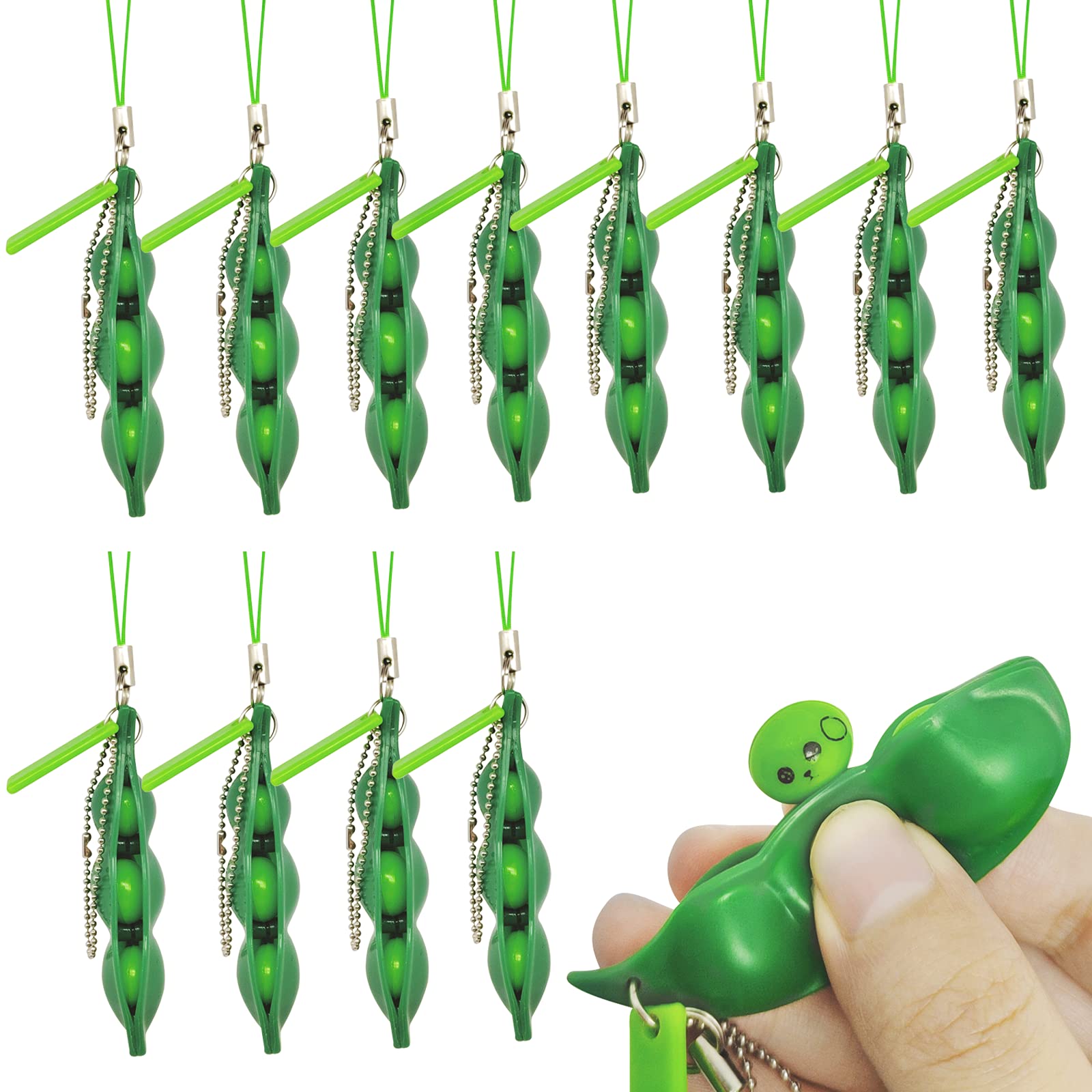 Buy TIBDALA Pea Popper Fidget Toys, 12 Packs Funny Facial Expressions ...