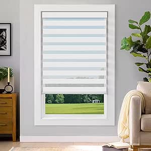 Amazon.com: UNISHADES Cordless Zebra Blinds for Windows High Precision Woven Fabrics with ...