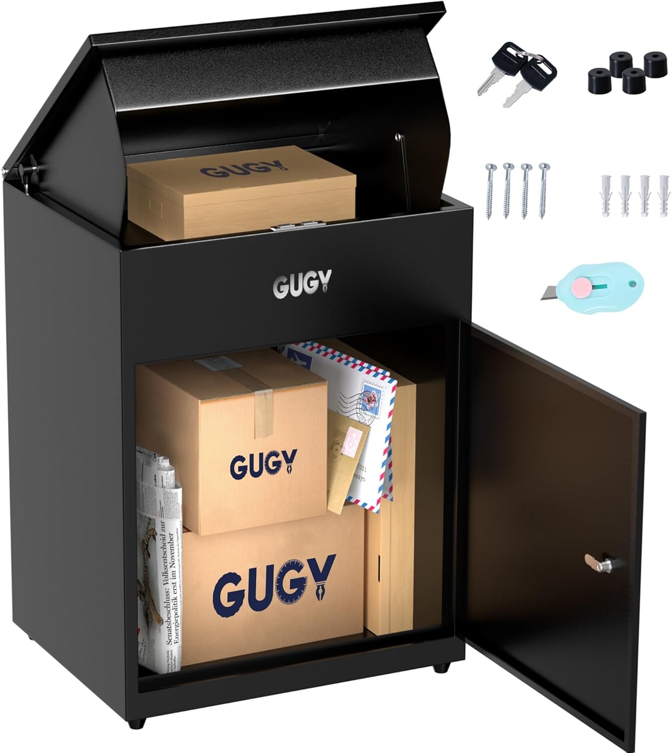Amazon.com: GUGY Package Delivery Boxes for Outside, Anti-Theft Parcel ...