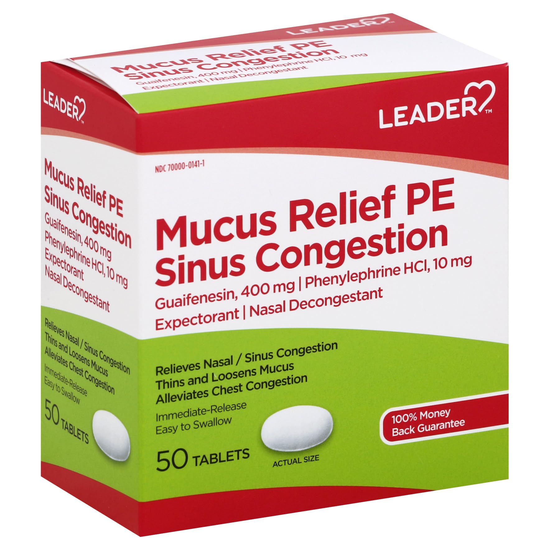 Snapklik.com : Mucus Relief PE Sinus Congestion, Expectorant; Nasal ...