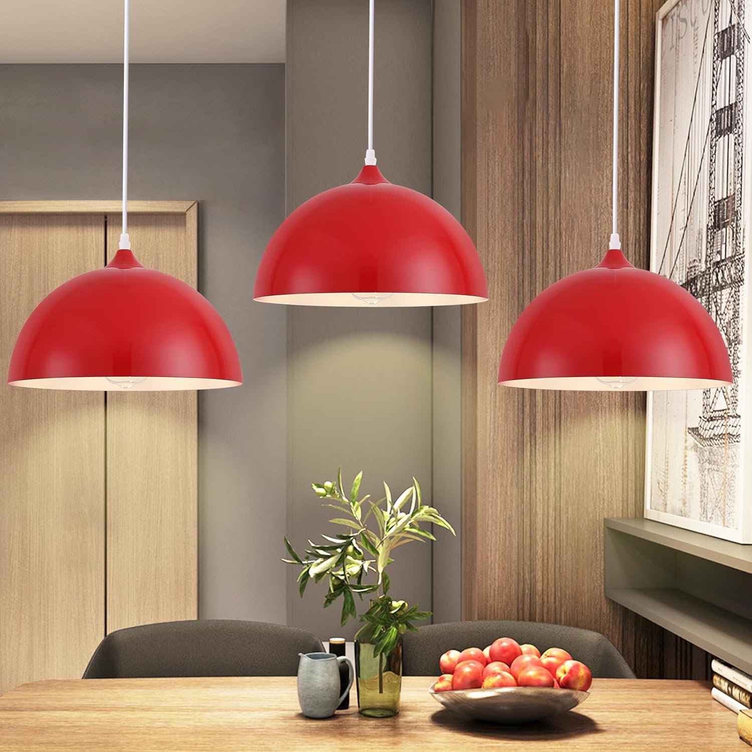 YCZHCC 3 Pack Pendant Lights for Kitchen Island Modern Pendant Lighting ...