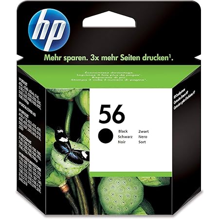 HP 56 High Yield Black Original Ink Cartridge 19 ml, 520 pages, 1 pack ...