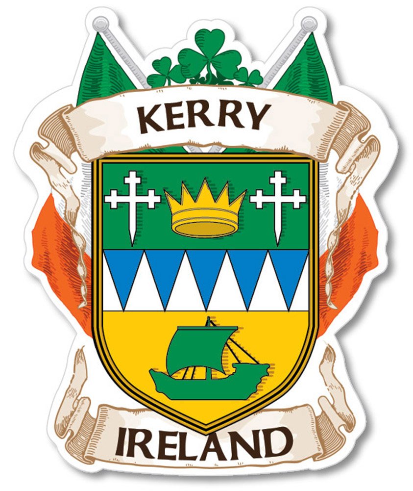 Amazon.com - Kerry County Ireland Irish Car Bumper Sticker/Decal ...