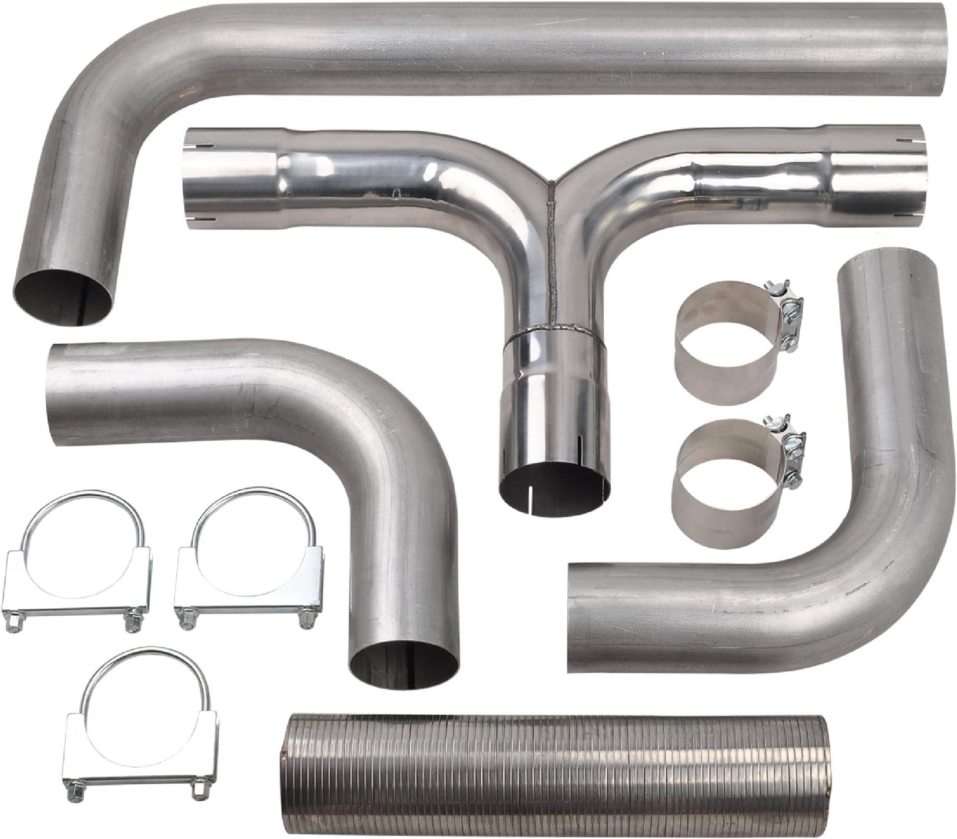 Amazon.com: TBOZZ 5" Exhaust Elbow Y Pipe with Divider,Aluminized ...