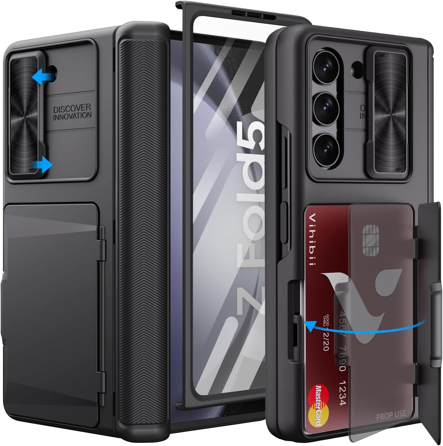 Amazon.com: BSNRM for Samsung Galaxy Z Fold 6 Case with Card Holder ...