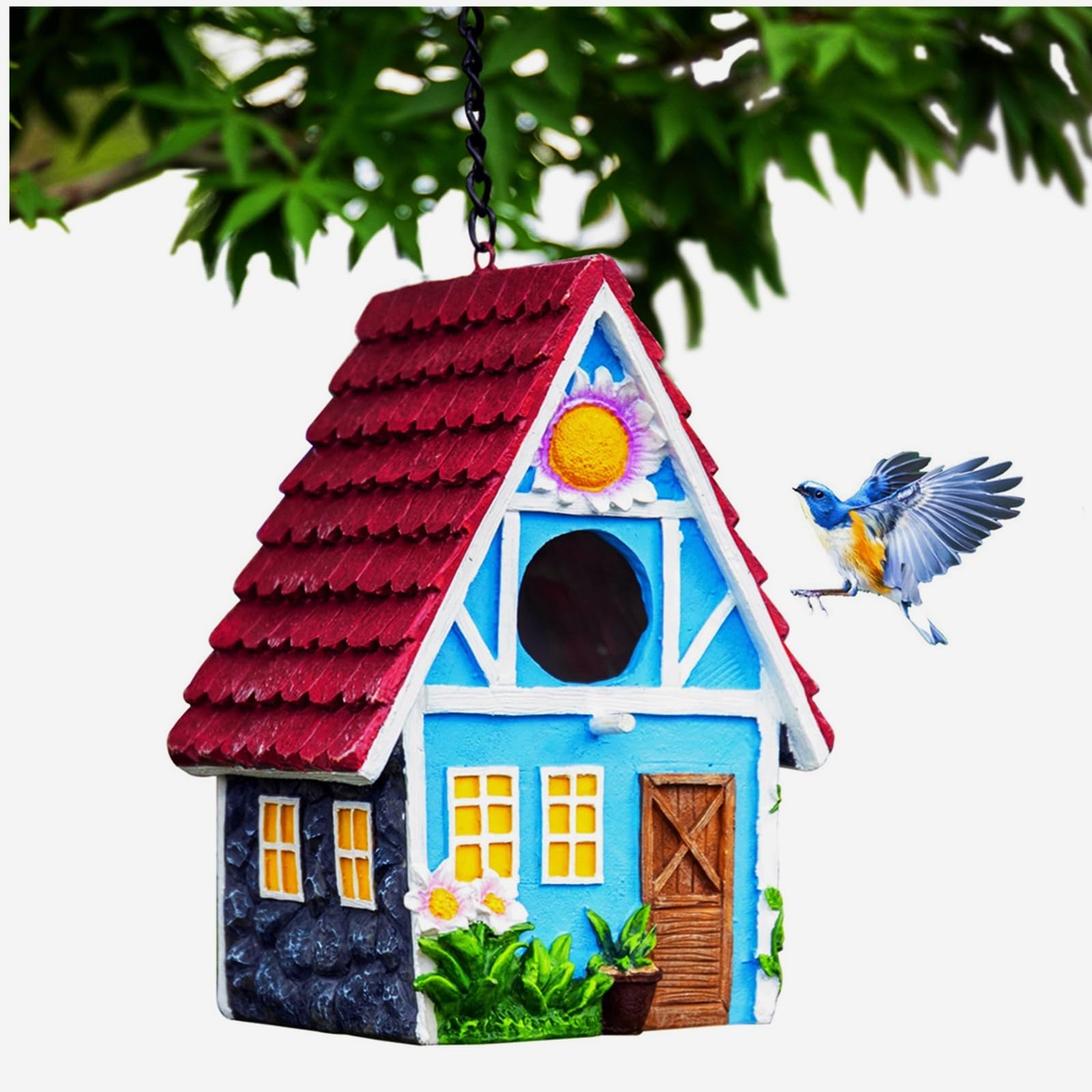 Amazon.com : Cedar Alpha Bluebird House - Set of 3 Nest Box with ...