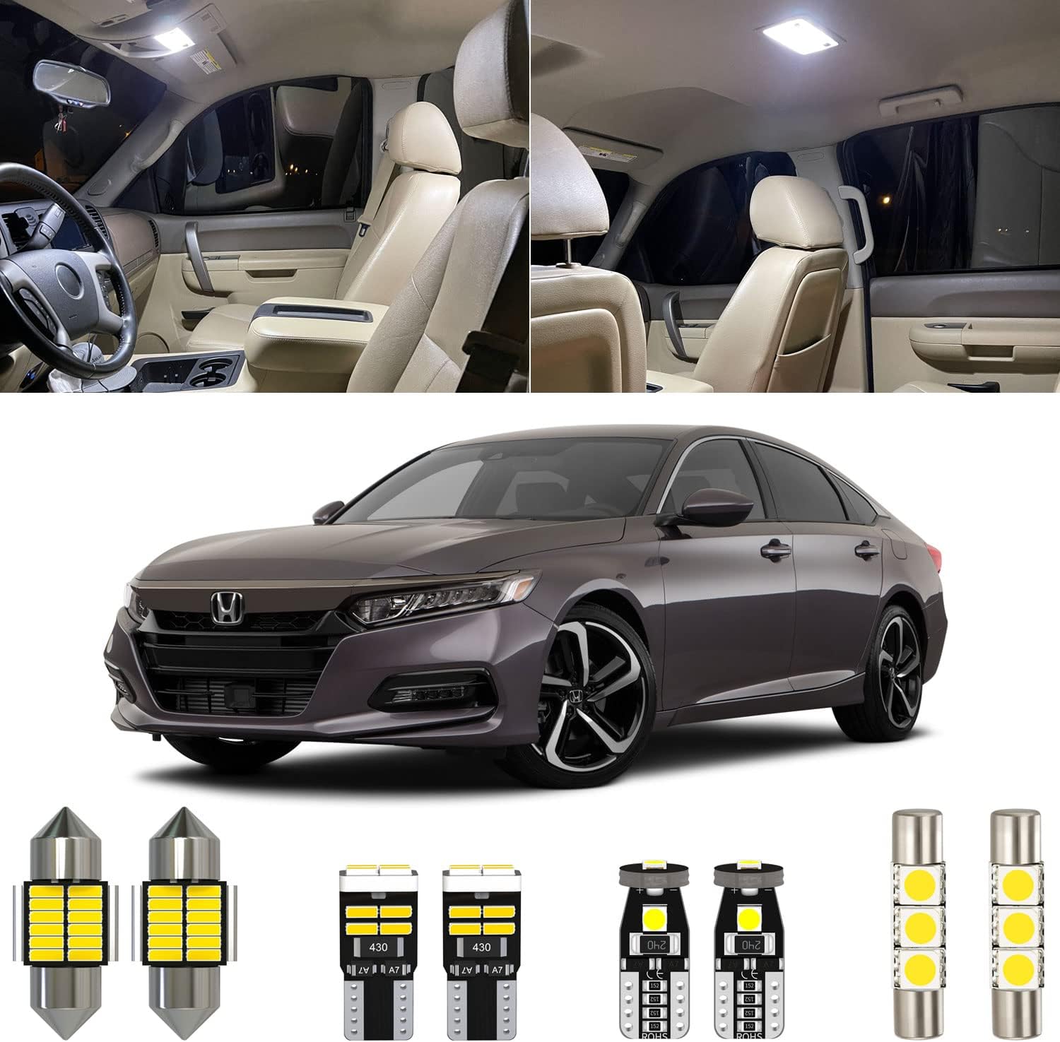 Amazon.com: D15 Lighting LED Interior Light Accessories Kit for 2018 ...