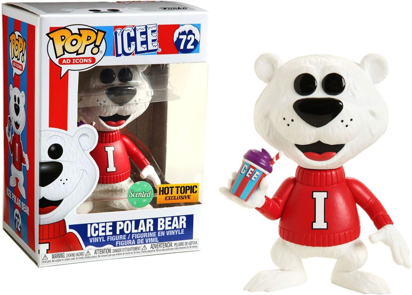 Funko POP! Ad Icons: ICEE Polar Bear [Scented] #72 Exclusive : Amazon ...