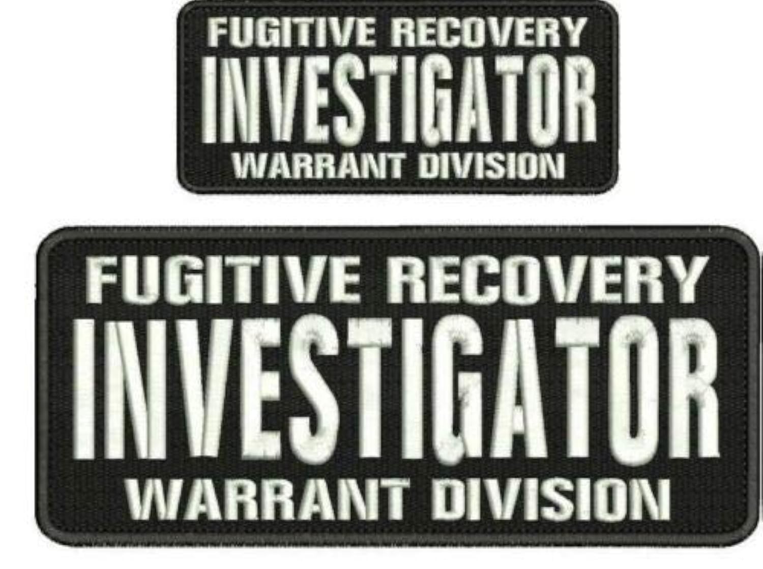 Amazon.com: Fugitive Recovery Investigator Warrant Division Patch Set ...