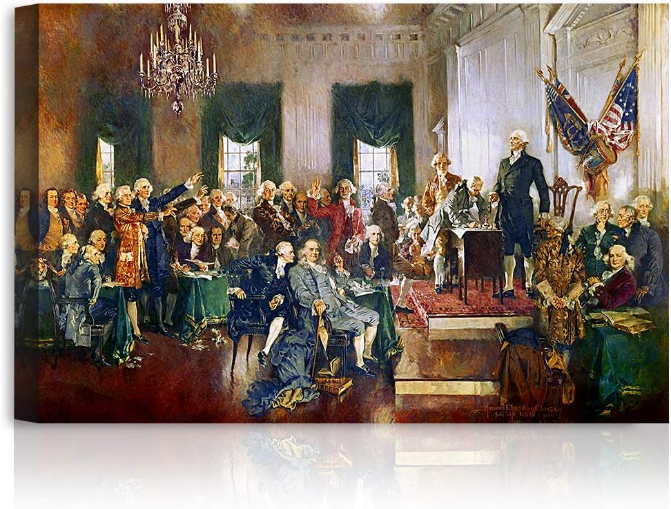 Amazon.com: ELITEART-The Declaration of Independence By John Trumbull ...