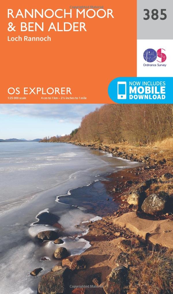 Rannoch Moor & Ben Alder Map | Loch Rannoch | Ordnance Survey | OS ...
